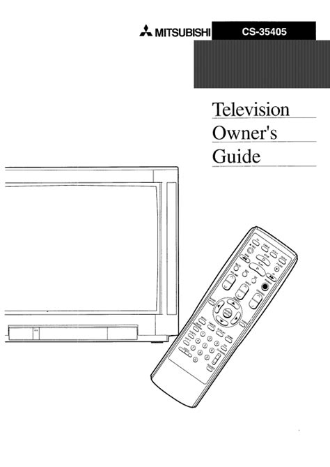 Mitsubishi Electronics Cs 35405 User Manual