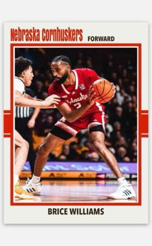 Brice Williams Nmt Novelty Sports Card Ncaa Basketball Nebraska