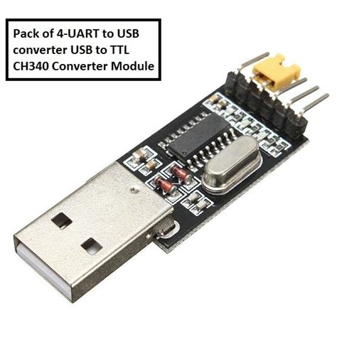 pack of 6 uart to usb converter usb to ttl ch340 converter module