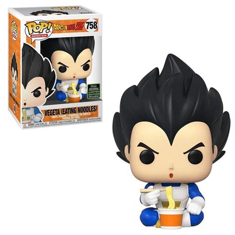 Funko Pop Dragon Ball Z Vegeta Eating Noodles Eccc 2020 758 Vinyl