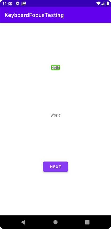 Navigation Default Focus On Interactive Element In Android With External Keyboard Stack Overflow
