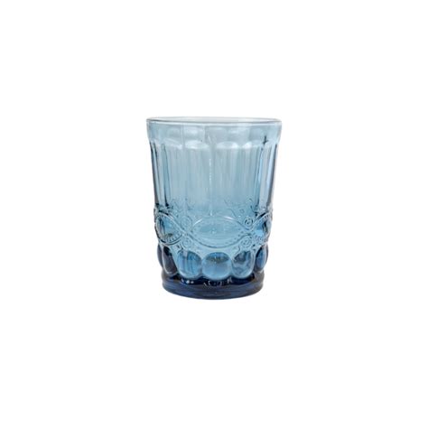 Blue Boho Water Glasses Teal Elderberry Event Hireblue Boho Water