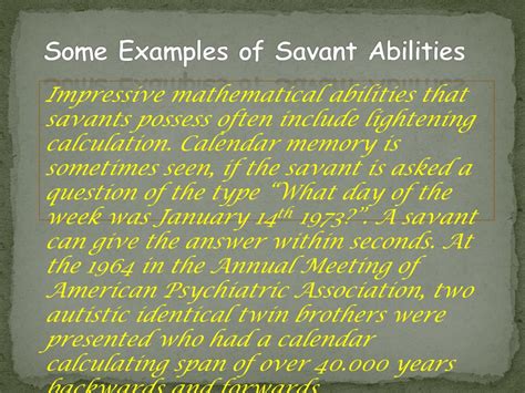 What Is An Example Of A Savant At William Woodard Blog