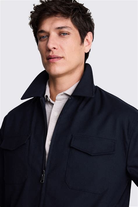 Navy Reversible Jacket Buy Online At Moss