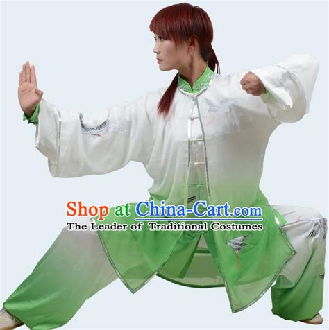 Silk Kung Fu Crane Embroidered Uniform