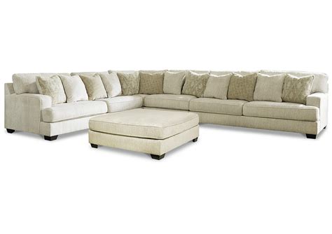 Rawcliffe 4 Piece Sectional With Ottoman