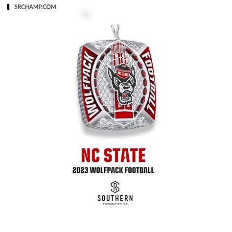 Nc State University 2023 Wolfpack Football Pendant Southern