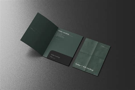 A4 Size Folder Mock Up Mockup Free