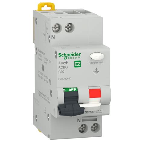 Disjunctor Diferential Rcbo 1pn 20a Capacitate Rupere 4500a Curba C