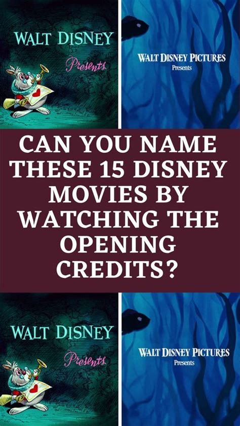 Can You Name These 15 Disney Movies By Watching The Opening Credits