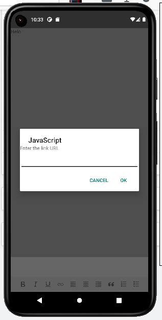 Why React Native Pell Rich Editor Is Showing Javascript Title While
