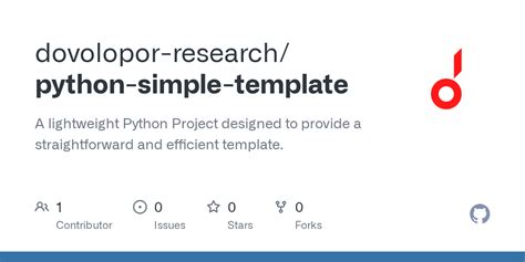 Github Dovolopor Researchpython Simple Template A Lightweight