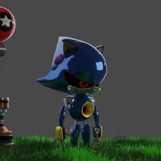 Classic Metal Sonic 3d Printing Model Threeding