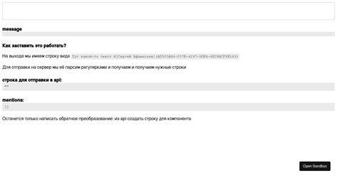 React Mentions Demo Codesandbox