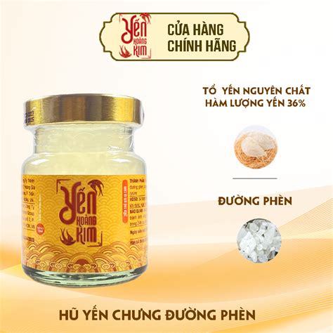 Yến Chưng Sẵn Đường Phèn Hũ 70ml 36 Yến Sào Khánh Hòa Yến Hoàng Kim