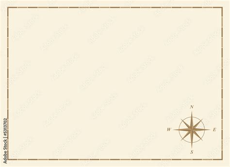 Blank Compass Rose Vector