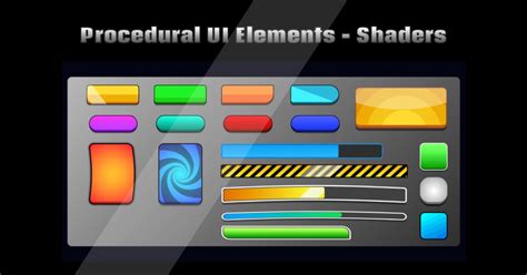 Procedural Ui Elements Shaders Vfx 着色器 Unity Asset Store