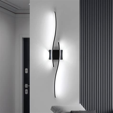 Comely Led Wall Lights Indoor 27w Modern Wall Lights Black For Living