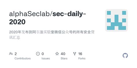 Sec Daily Readme Md At Main Alphaseclab Sec Daily Github