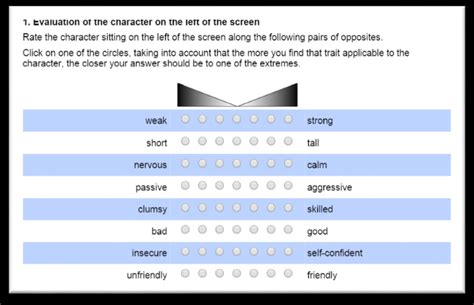 Screenshot Of The Rating Task Download Scientific Diagram