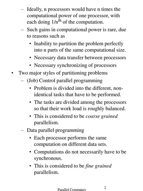 PPT Parallel Computers PowerPoint Presentation Free Download ID 1784593