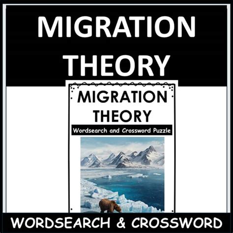 Migration Theory Activities Puzzles Worksheets Middle Us History