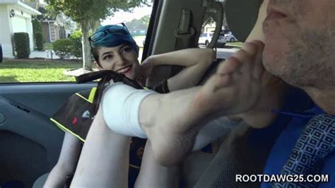 Stinky Feet Frontseat With Pixie Valentine Sd Mp4 Foot Fetish By