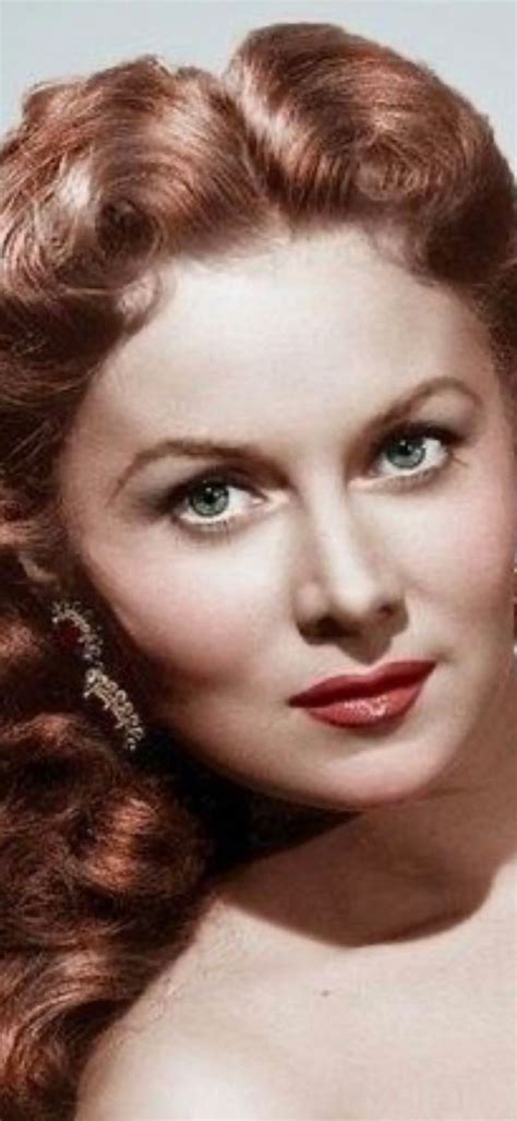 Hazel Court Actress Rhonda Fleming Color Old Hollywood Statement