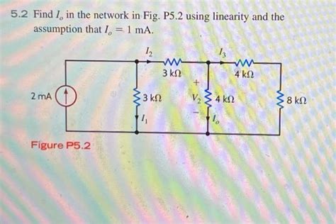 solved 5 2 find 1 in the network in fig p5 2 using