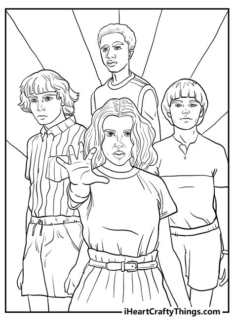 Stranger Things Coloring Pages Demogorgon Clipart Free Stranger Things