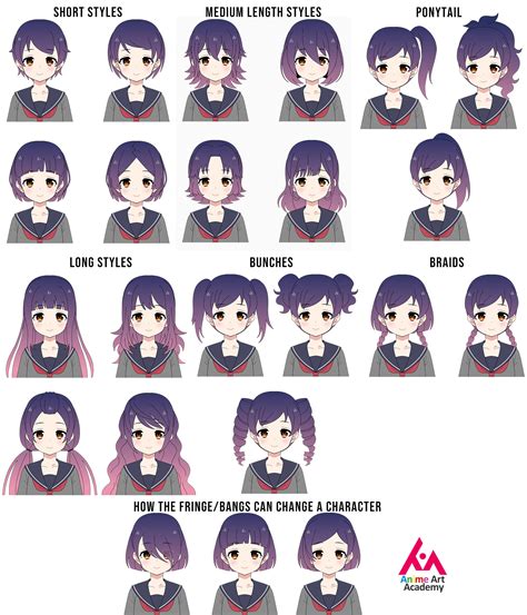Cool Anime Girl Hairstyles Anime Hairstyles For Girls How Does The