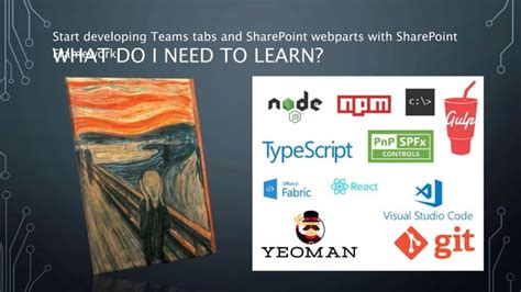 Start Developing Microsoft Teams Tabs And Sharepoint Webparts With