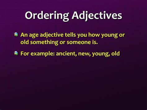 Ppt Ordering Adjectives Powerpoint Presentation Free Download Id