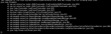 What This Javalangthrowable Error In Mongodb Socket Means Stack