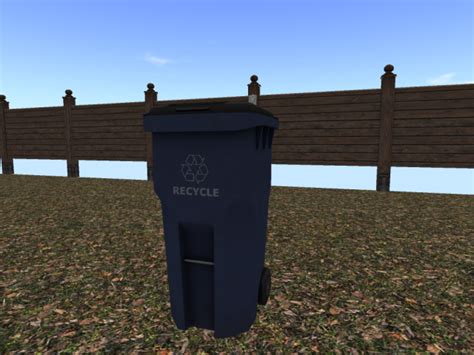 Second Life Marketplace Blue Recyle Bin Hidden Security