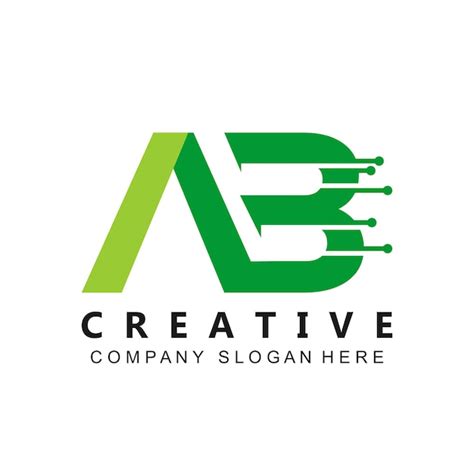 Premium Vector A Logo Technology With Ab Letter