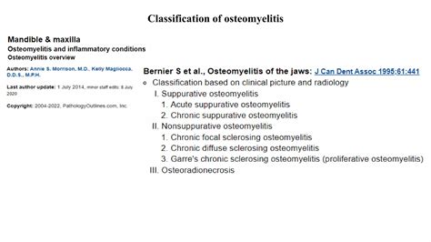 Osteomyelitis Of Jaw Pptx
