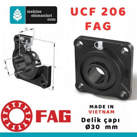 Ucf 206 Fag Yatakli Rulman Mil Çapı 30 Mm Made In Vietnam