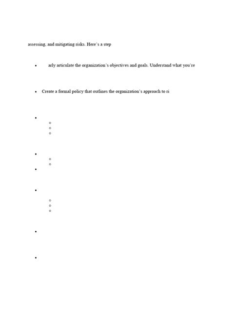 Guidance To Risk Management Frameworks Implementation Pdf Risk