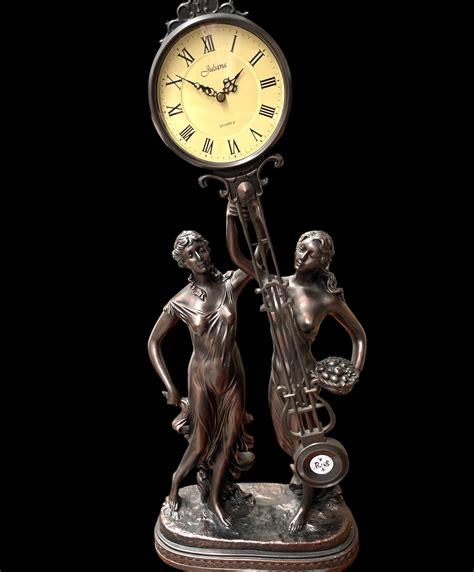 Lot 42 Large Juliana Clock With Bronzed Figural