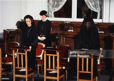 Queen Fabiola Of Belgium At The Funeral Of King Leopold Iii News Photo