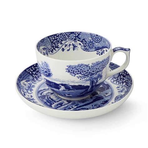 Portmeirion Spode Portmeirion Home And Ts Blue Italian Teacup And