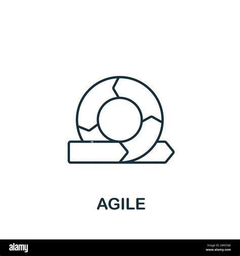 Agile Icon Monochrome Simple Business Intelligence Icon For Templates