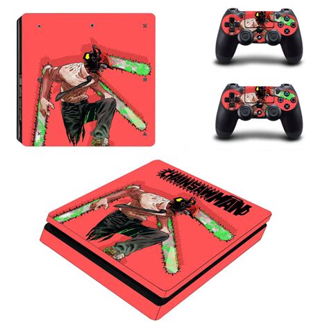 Chainsaw Man Machima Decal Skin For Ps4 Slim Console And Controllers