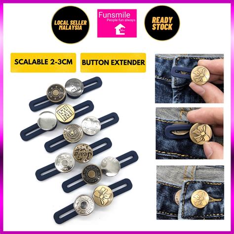 Button Extender Pant Waist Extender Nail Free Button 1pc Extender To 2 3cm Shopee Malaysia