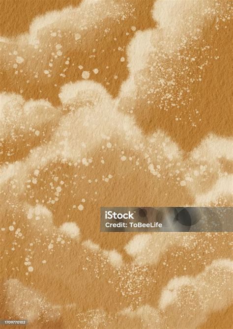 Abstrak Awan Coklat Muda Dengan Kabut Untuk Dekorasi Di Langit Vinatge Dan Polusi Ilustrasi Stok