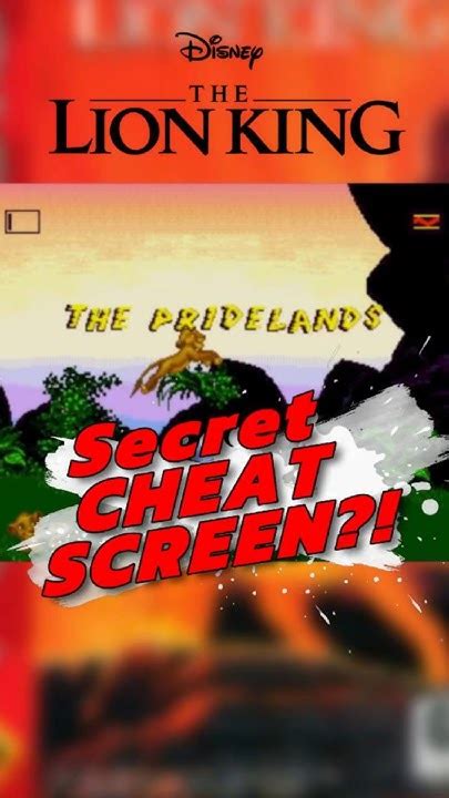 How To Unlock The Cheat Screen In The Lion King Sega Genesis Retro
