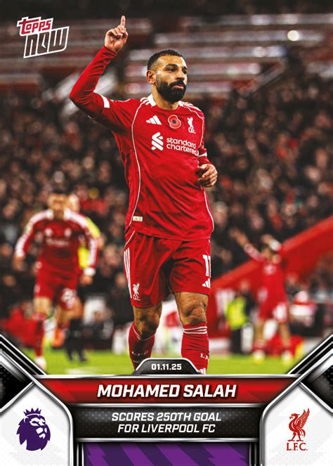 Mohamed Salah 2025 26 Premier League Topps Now® Card 46 Pr 1406
