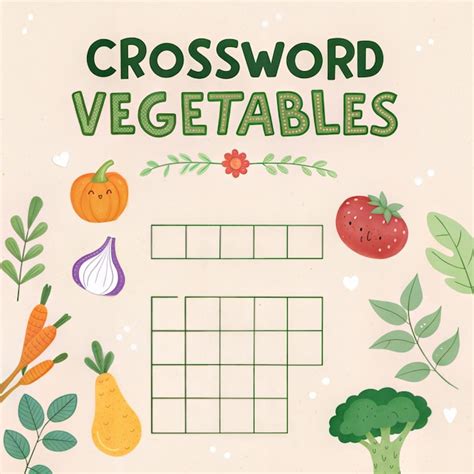 Vegetable Crossword Pictures Freepik