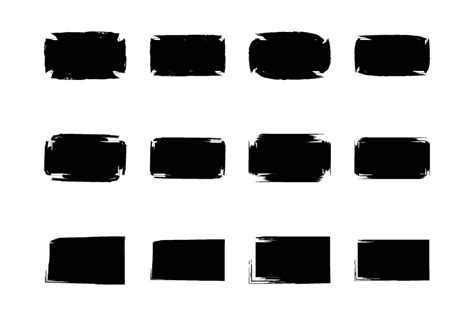 horizontal rectangle shape glyph brush stroke pictogram symbol visual